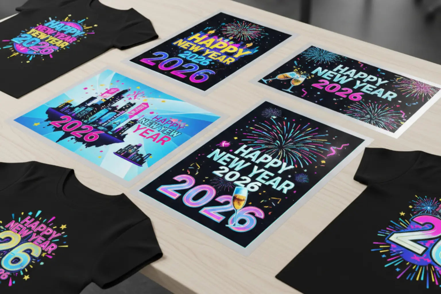 Best Selling New Year DTF Transfer Designs 2026