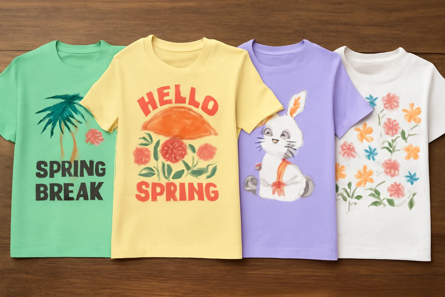 Fresh Spring T-Shirt Design Ideas with DTF Printing