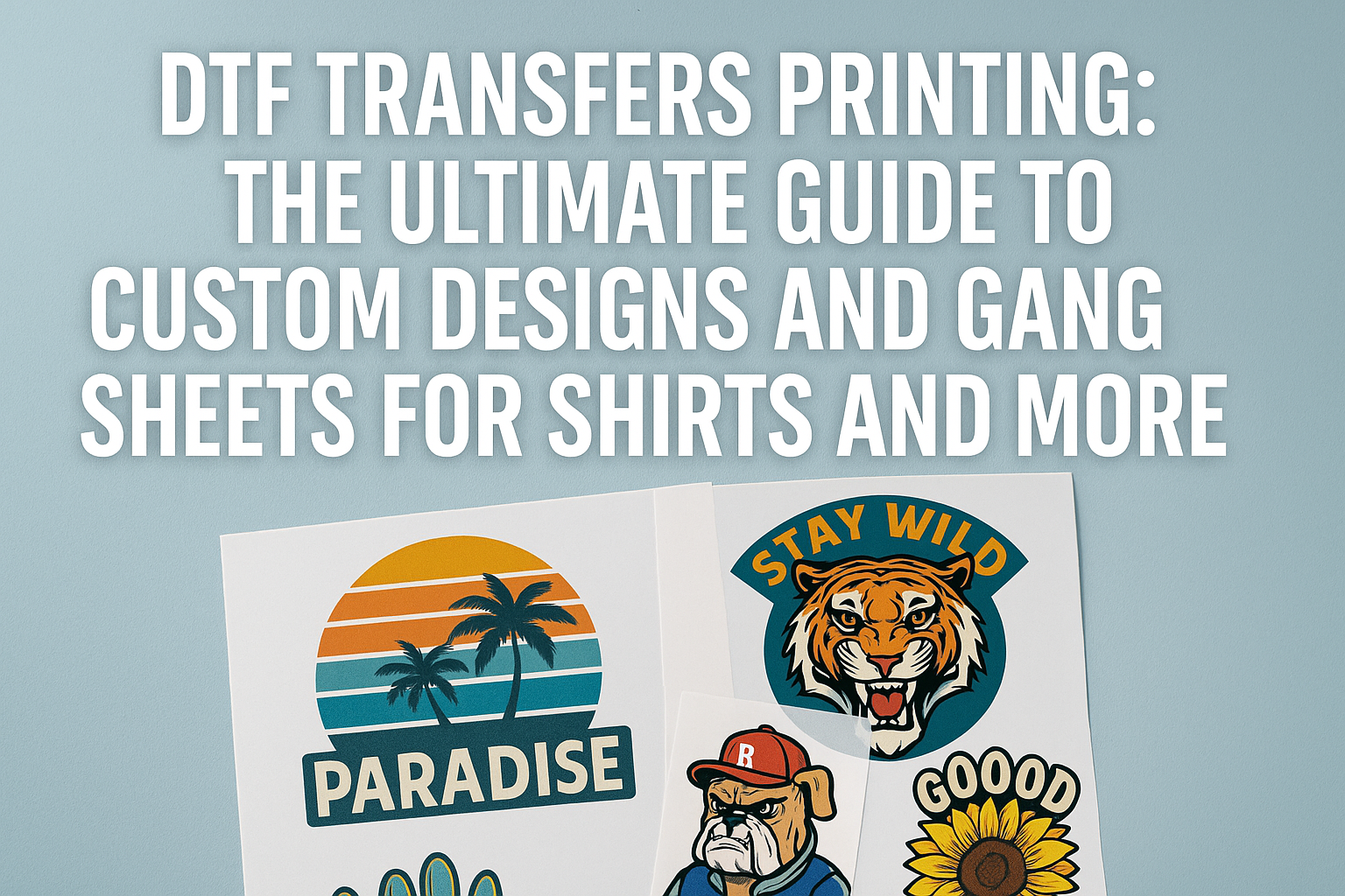 DTF Transfers Ready to Press | Fast & Bulk