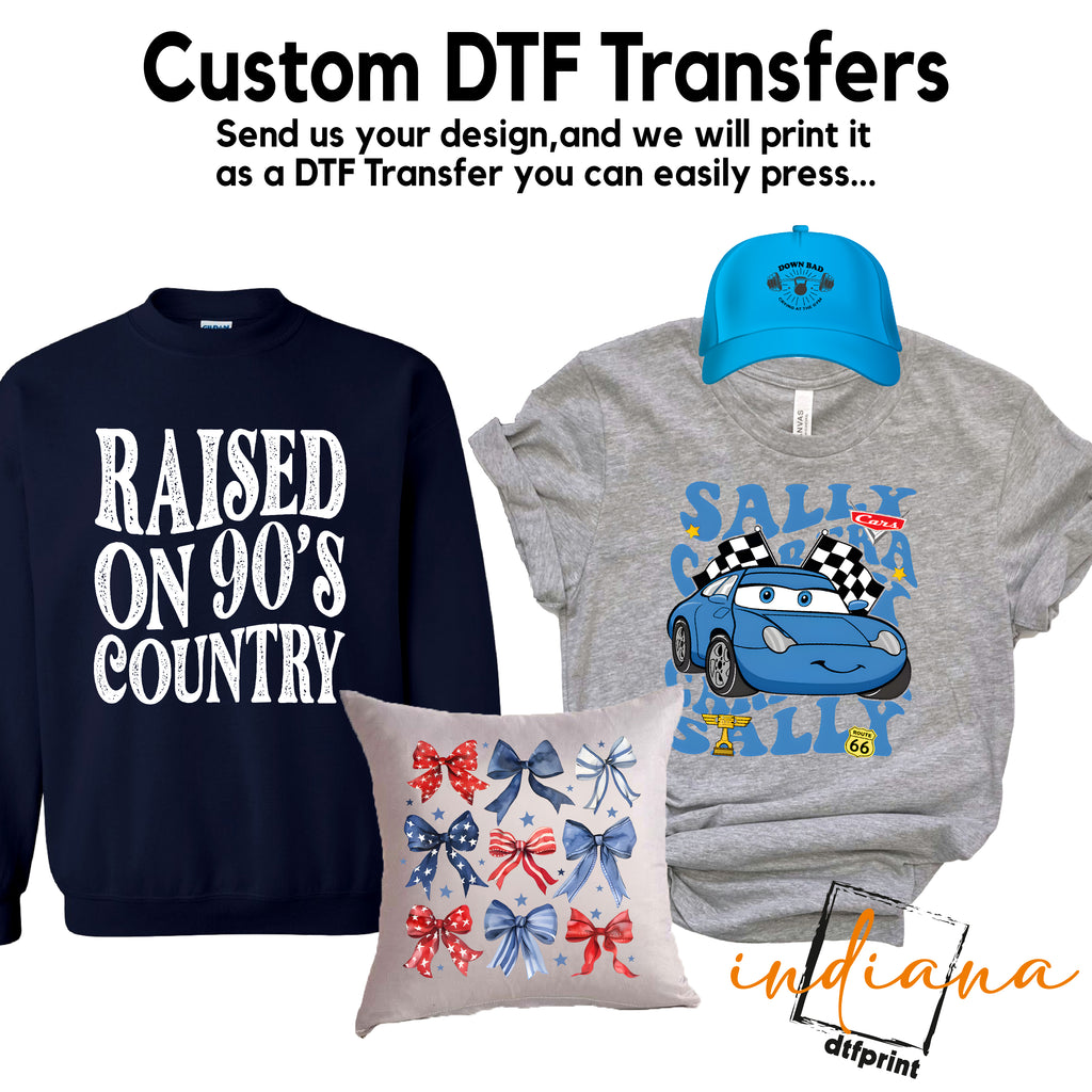 Custom DTF Transfers | Create Vibrant, Durable with Indiana DTF