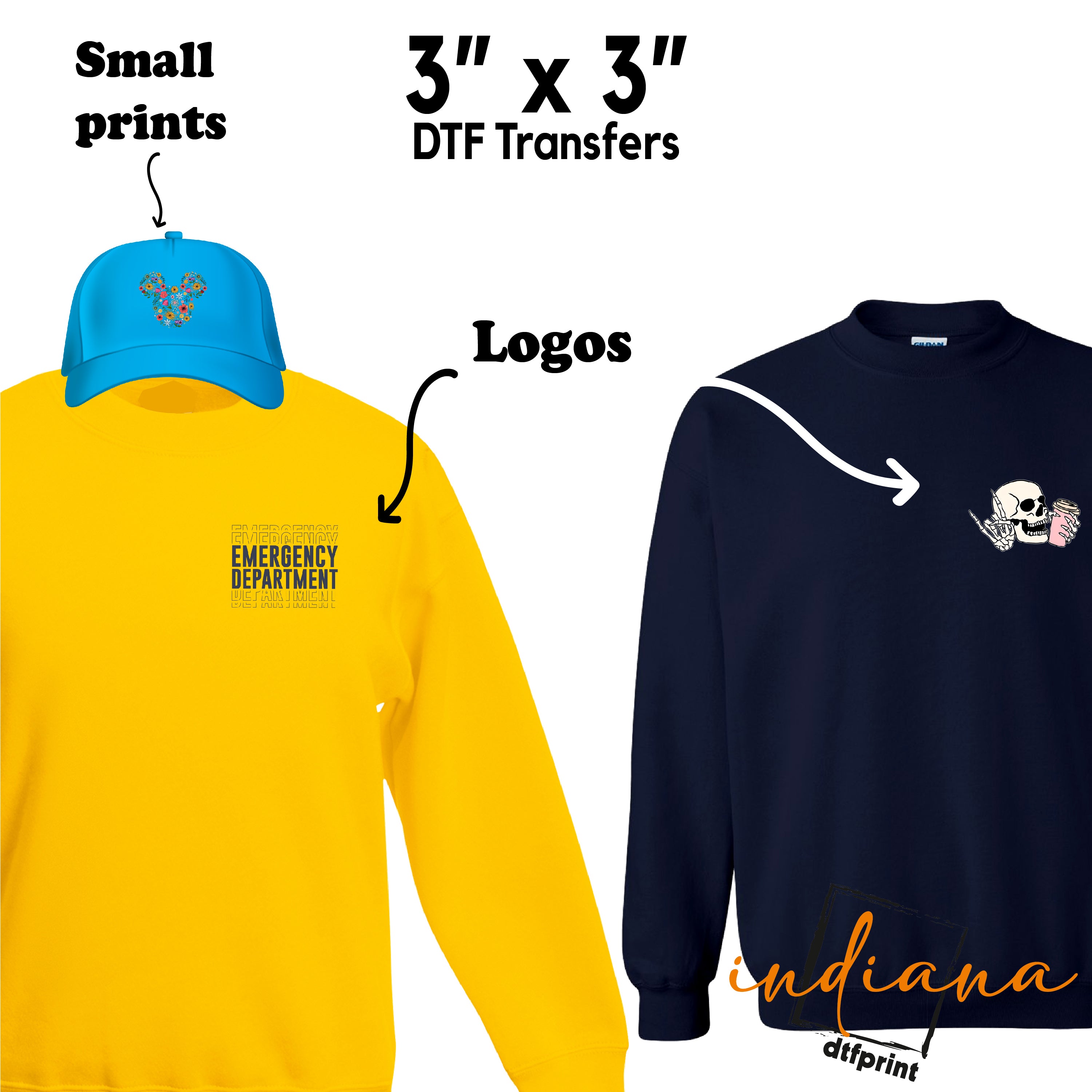 Custom DTF Transfers | Create Vibrant, Durable with Indiana DTF
